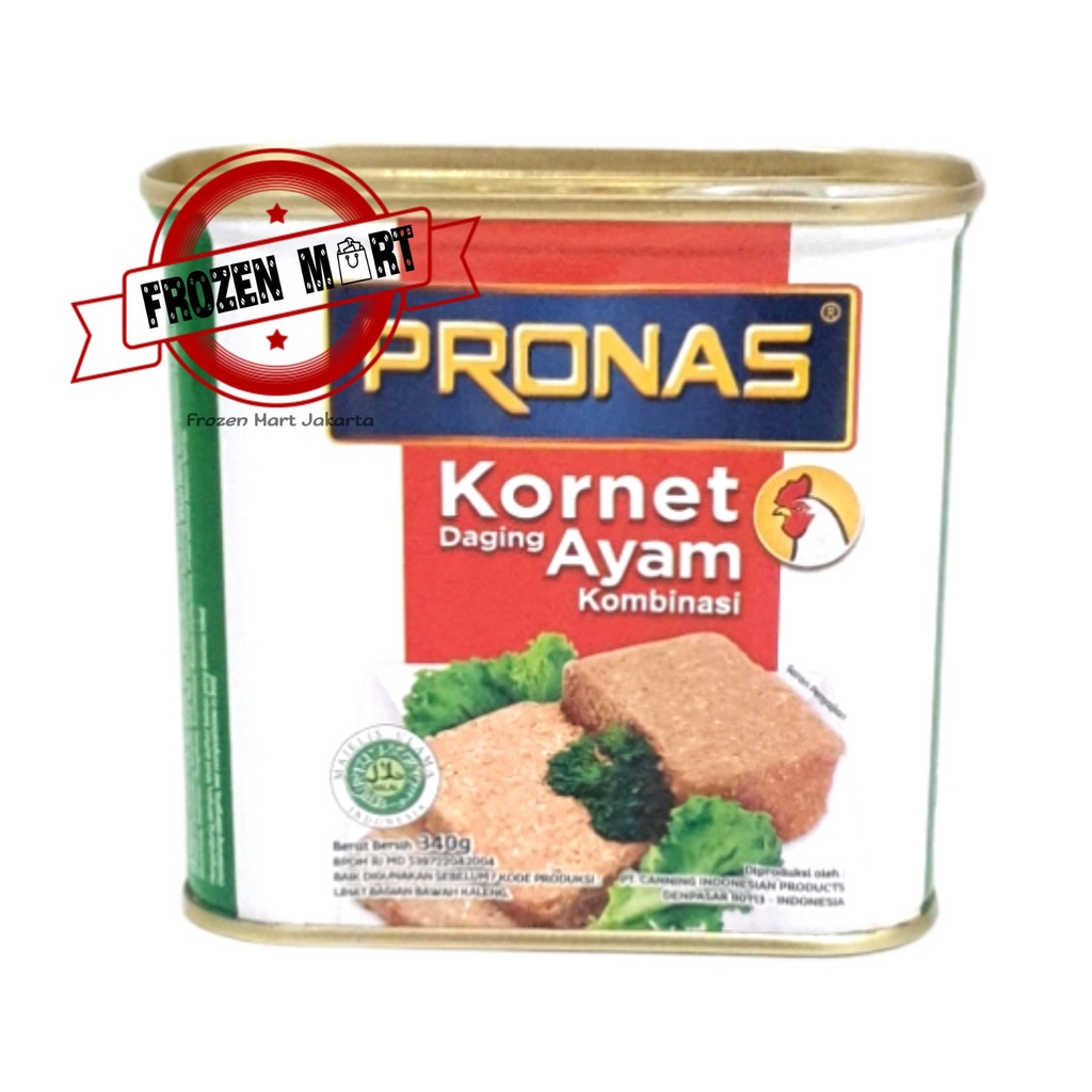 Jual PRONAS Kornet Daging Ayam Kaleng / Corned Chicken HALAL 340Gr ...