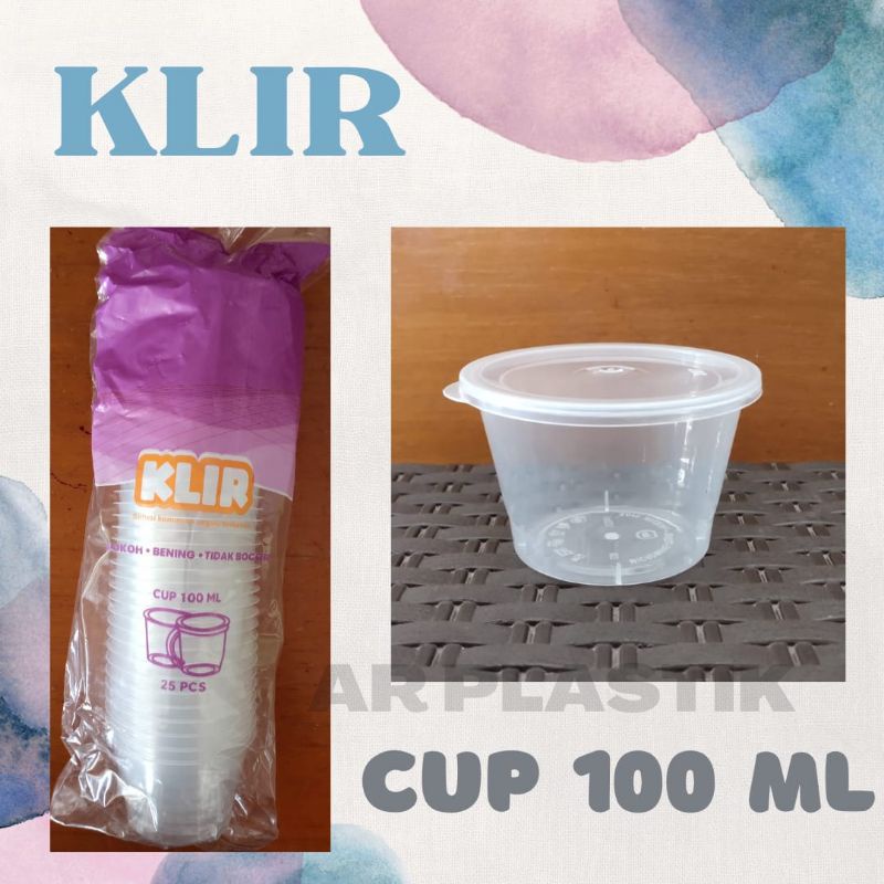 Jual Cup Klir 100 ml / Cup Puding 100 ml / Tempat Puding 100 ml ...