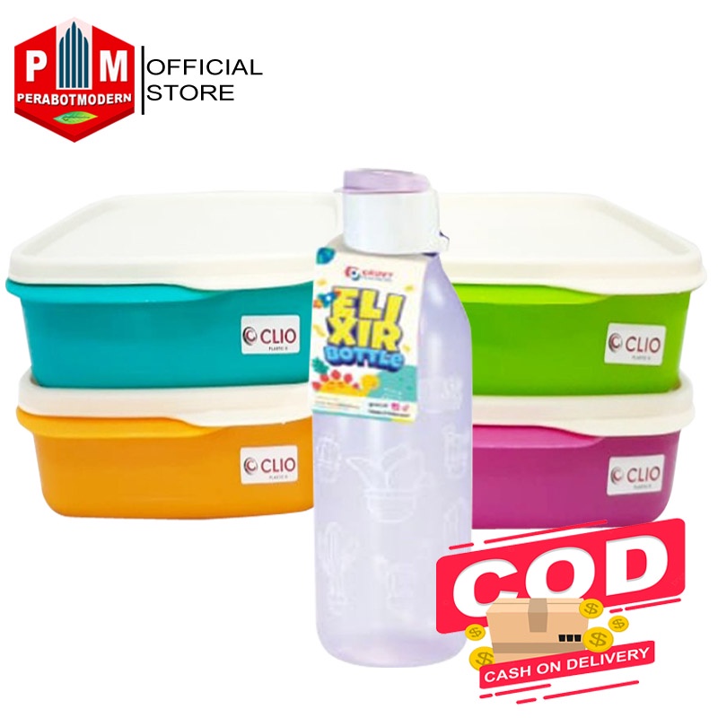 Jual TEMPAT MAKAN LUNCH BOX CLIO KYOTO PLUS BOTOL MINUM | Shopee Indonesia