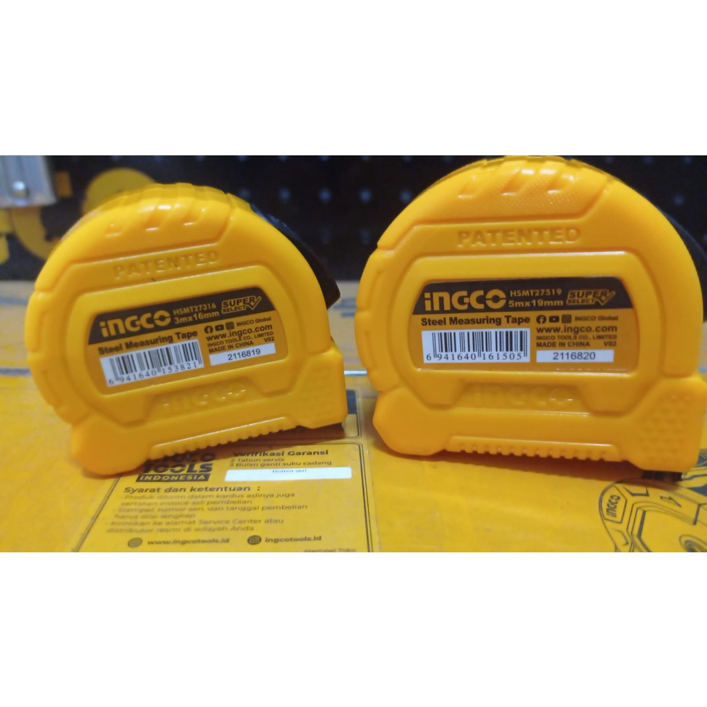 Jual Meteran 3 5 Meter Measuring Tape AUTOSTOP INGCO HSMT27519 HSMT27316 | Shopee Indonesia