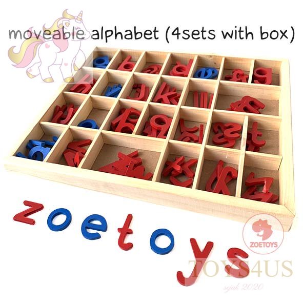 Jual Toys4Us - Zoetoys Large Moveable Alphabet | Lowercase Ukuran Besar ...
