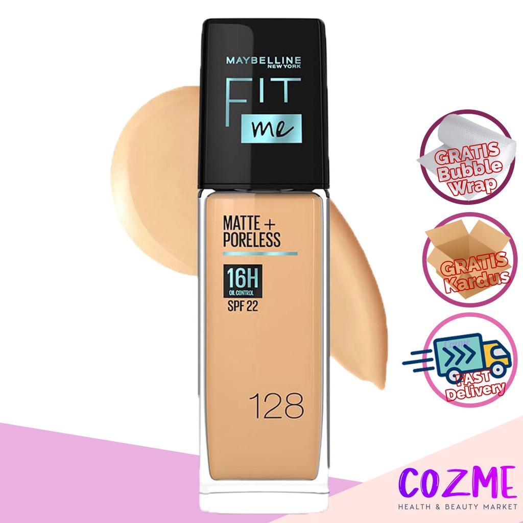 Jual MAYBELLINE Fit Me Matte+Poreless Liquid Foundation 16H Oil Control SPF 22 30mL | Shopee ...