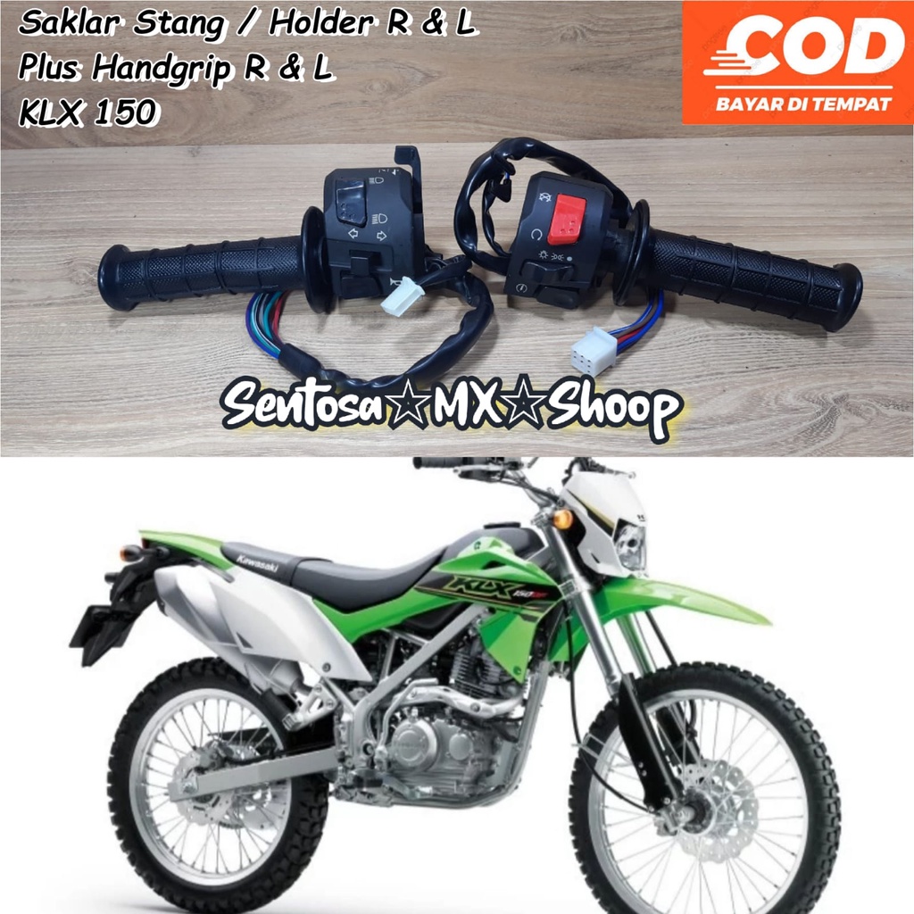 Jual SAKLAR / HOLDER KLX 150 & D-TRACKER 1SET R & L INCLUDE HANDGRIP SET KLX HIGH QUALITY ...