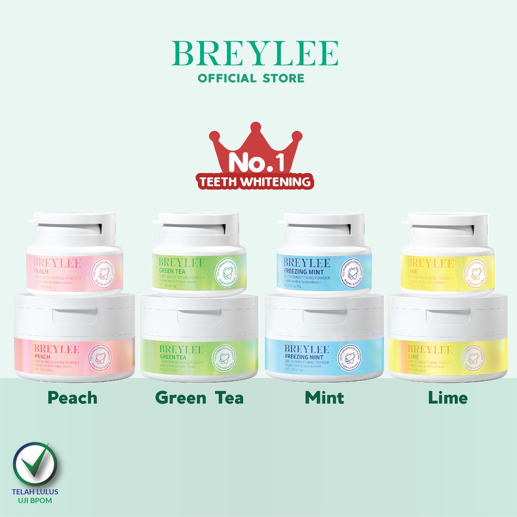 Jual BREYLEE Teeth Powder Variant 30|55gr - Mencerahkan gigi (1pc ...