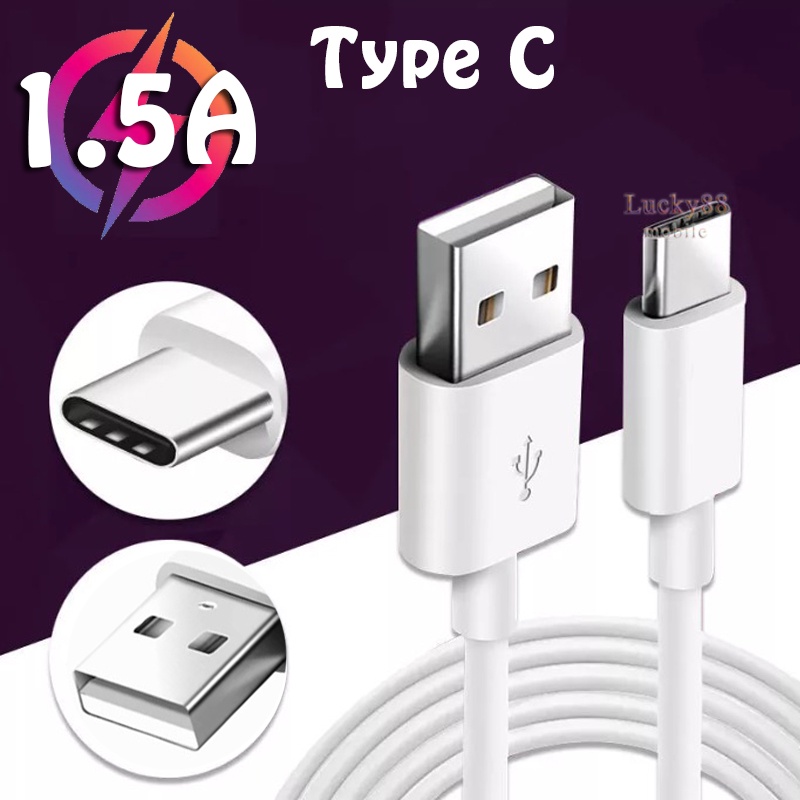 Jual 1.5A Super Faster Charging Kabel Charger Type C 1 Meter Kabel ...