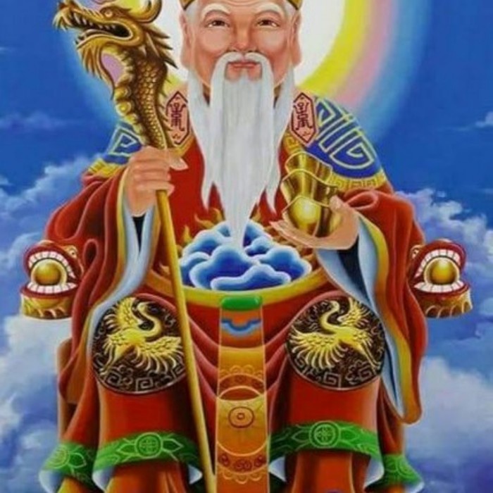 Jual Repro digital Lukisan gambar DEWA Bumi Tao China Konguucu Tradisi ...