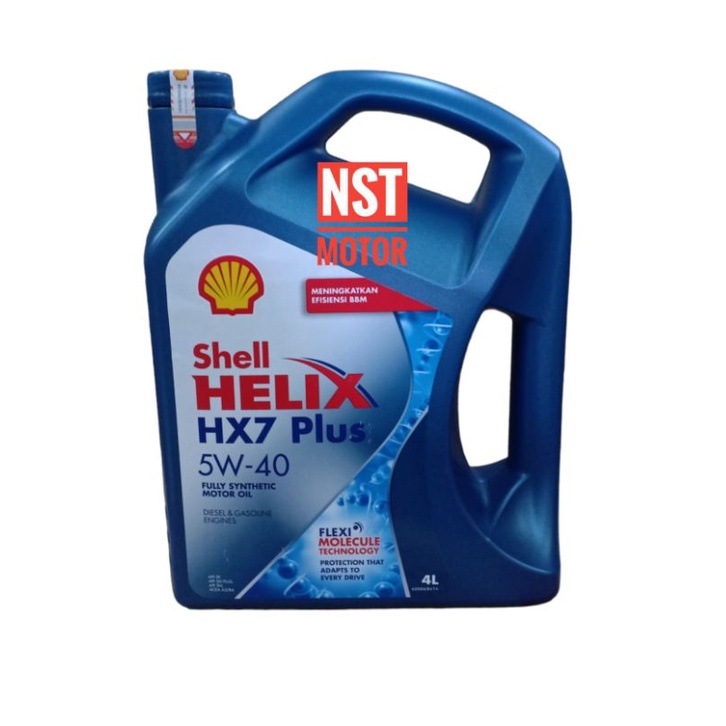 Jual Oli Mesin Diesel Shell HX7 Plus Sae 5W 40 4 Liter Original Asli ...