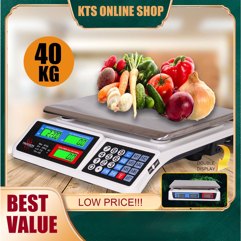 Jual Timbangan Buah Digital 40KG/ Digital Computing Scale 40kg Double ...