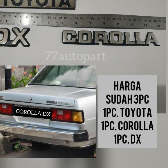 Jual Emblem logo corolla dx set 3pc | Shopee Indonesia