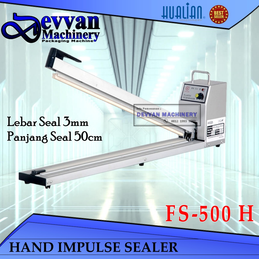 Jual MESIN PRESS PLASTIK KEMASAN PANJANG 50CM HAND IMPULSE SEALER FS ...