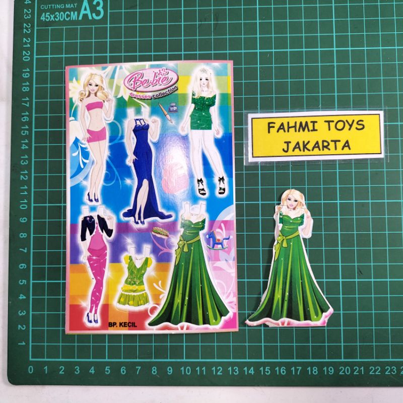 Jual 100 pcs BP KECIL mainan bongkar pasang kertas BP boneka kertas ...