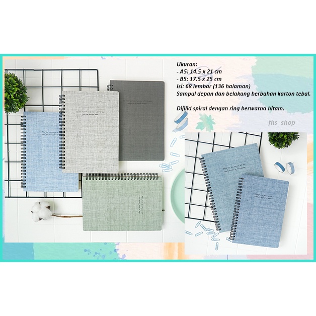 Jual Notebook Buku Notebook Aesthetic Notebook Hardcover Notebook A5 ...