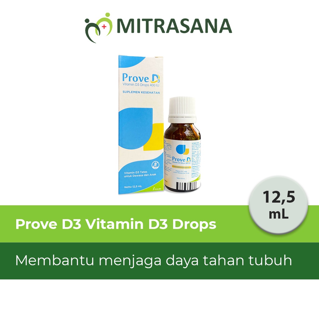 Jual Prove D3 Drop - Vitamin D3 400 IU Tetes 12.5 ml untuk Dewasa dan ...