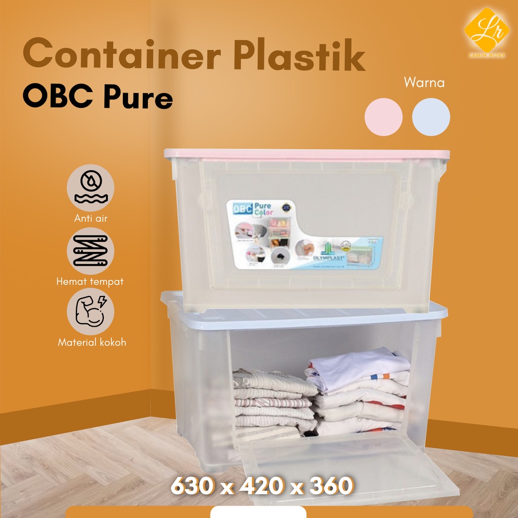 Jual Olymplast Box Container OBC Pure 62 Liter kotak penyimpanan ...