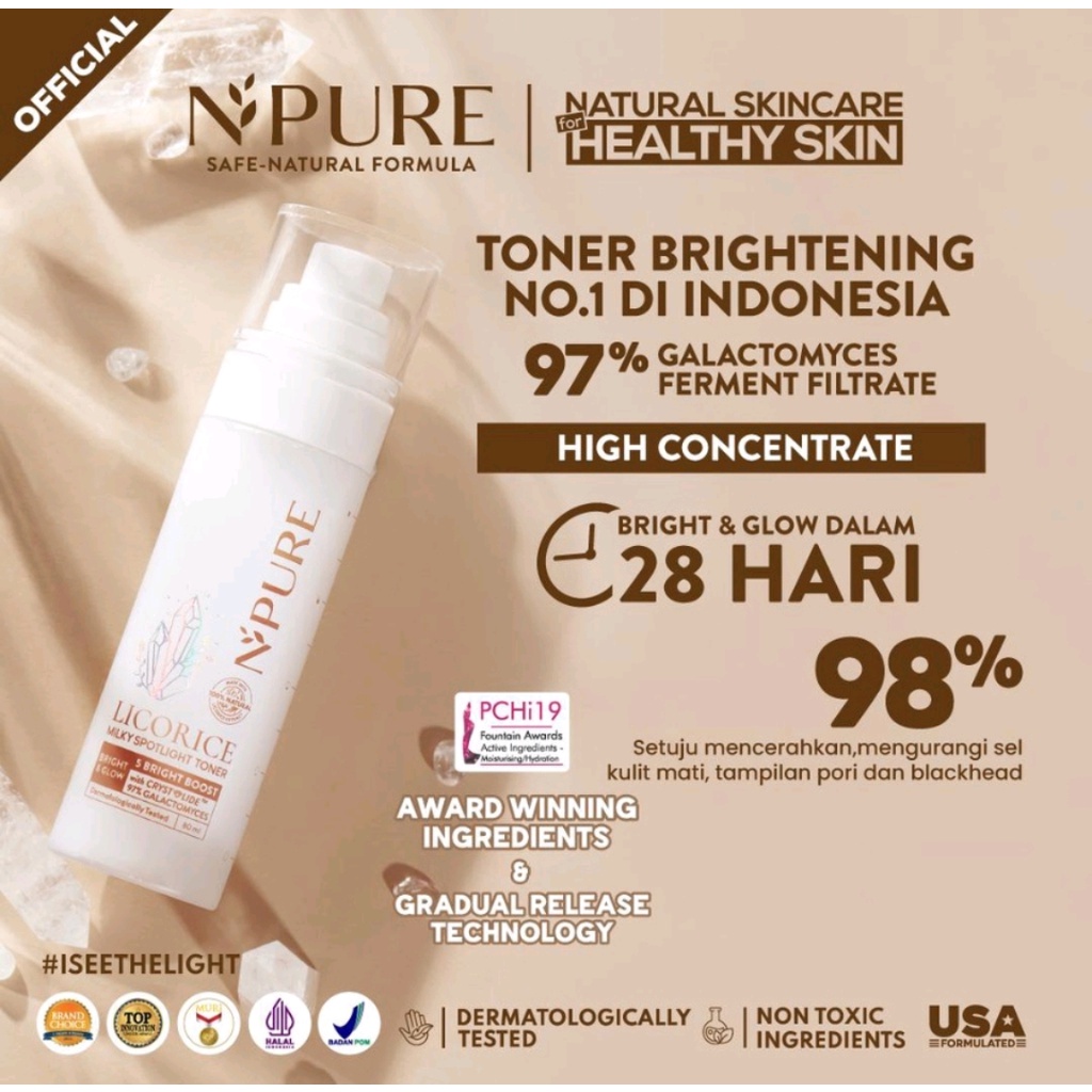 Jual N'PURE NPURE Licorice Bring the Light Cleanser // Milky Spotlight ...