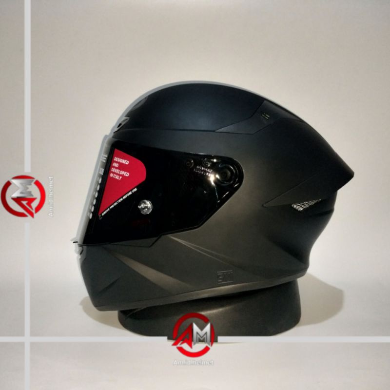 Jual [PAKET VISOR FLAT DARK SMOKE] HELM KYT TT COURSE SOLID PLAIN BLACK DOFF FULL FACE TTC PAKET ...