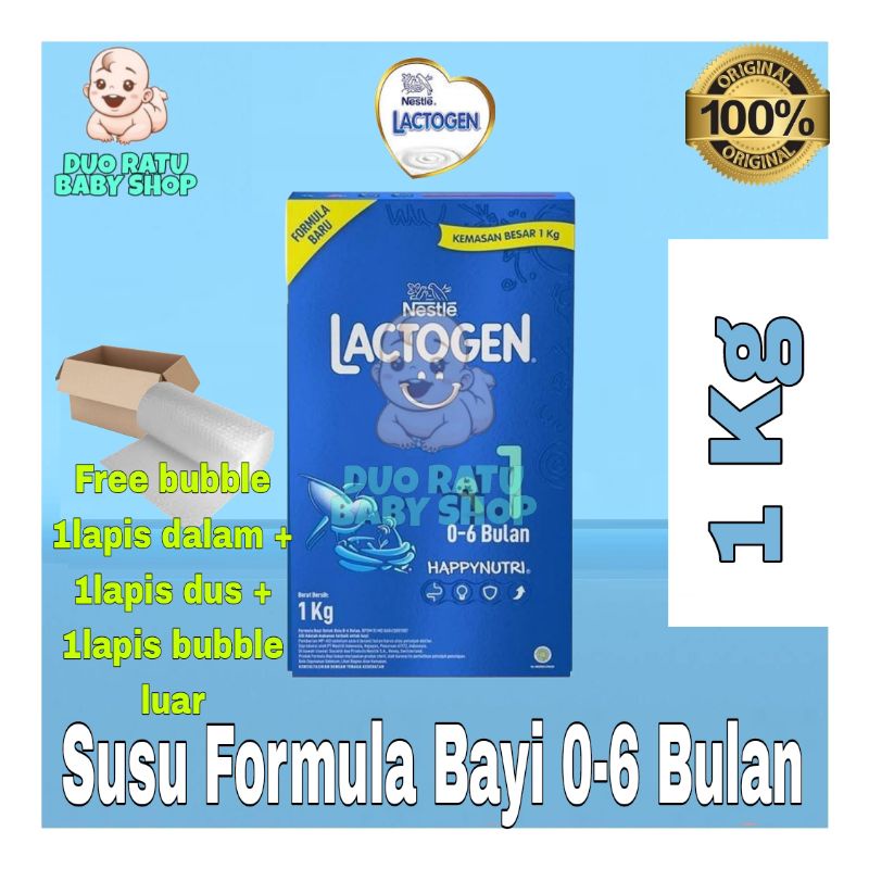 Jual NESTLE LACTOGEN 1 SUSU FORMULA 0-6 BULAN BOX | 750 G | 1 KG ...