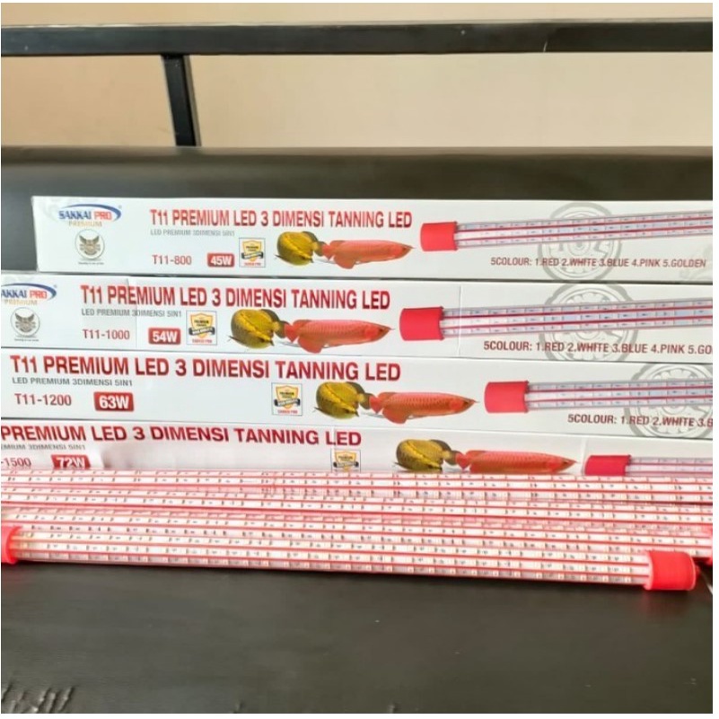 Jual Lampu Aquarium Aquascape Led TANNING 3 Dimensi Arwana T11 1000 SAKKAI PRO PREMIUM LAMP ...