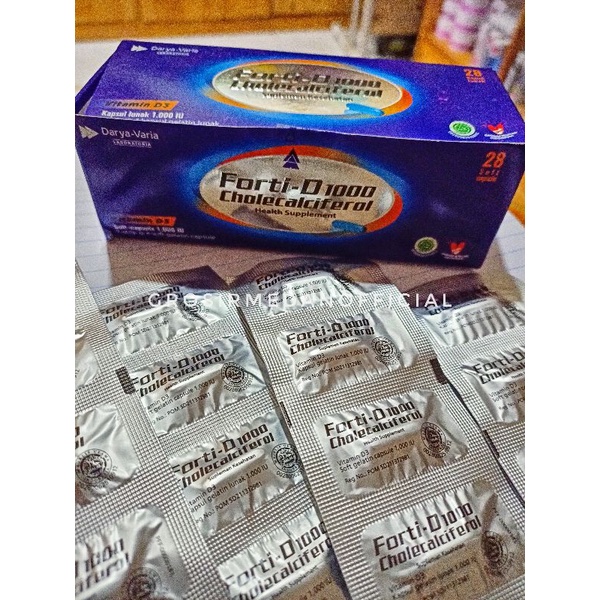 Jual FORTI-D VITAMIN D3 1000 IU ISI 4 KAPSUL LUNAK HALAL BPOM ...