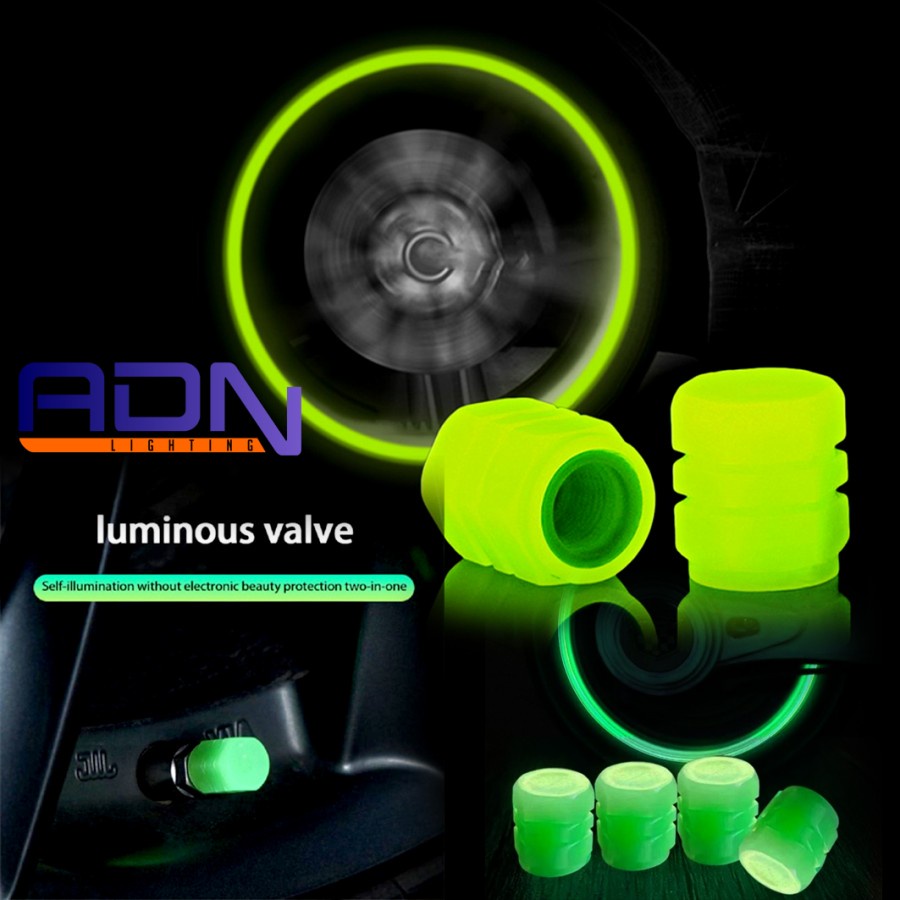 Jual VALVE CAPS TUTUP PENTIL BAN MOBIL MOTOR GLOW IN THE DARK LUMINOUS ...