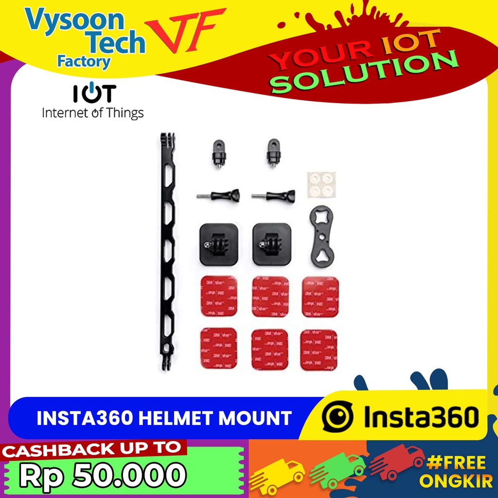 Jual Insta360 Insta 360 Helmet Mount Bundle Helm ONE X2 / ONE R / ONE X ...