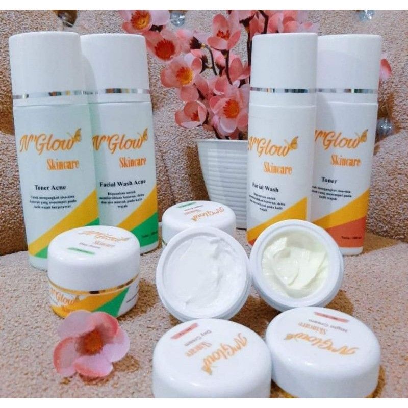 Jual ECER N'GLOW & ZIYAN GLOW SKINCARE NORMAL & ACNE 100% ORIGINAL ...