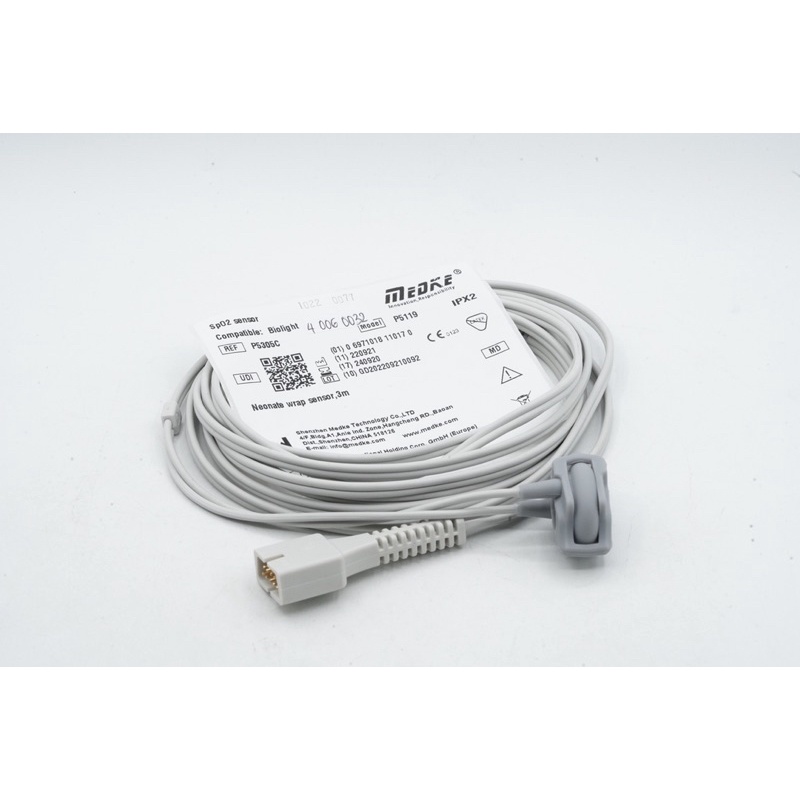 Jual Medke Biolight Kabel SPO2 Neonate Wrap Sensor Cable 9 Pin 3meter ...