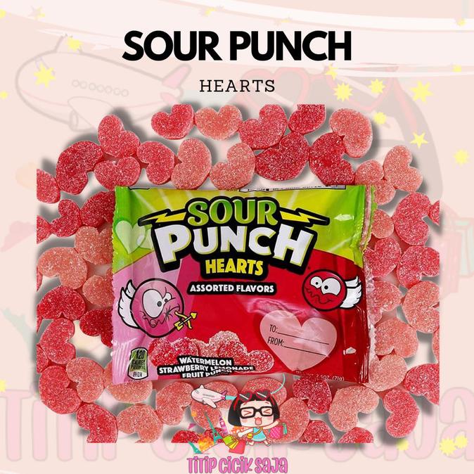 Jual TERLARIS SOUR PUNCH GUMMY SOUR CANDY /PERMEN LUNAK/PERMEN VIRAL ...