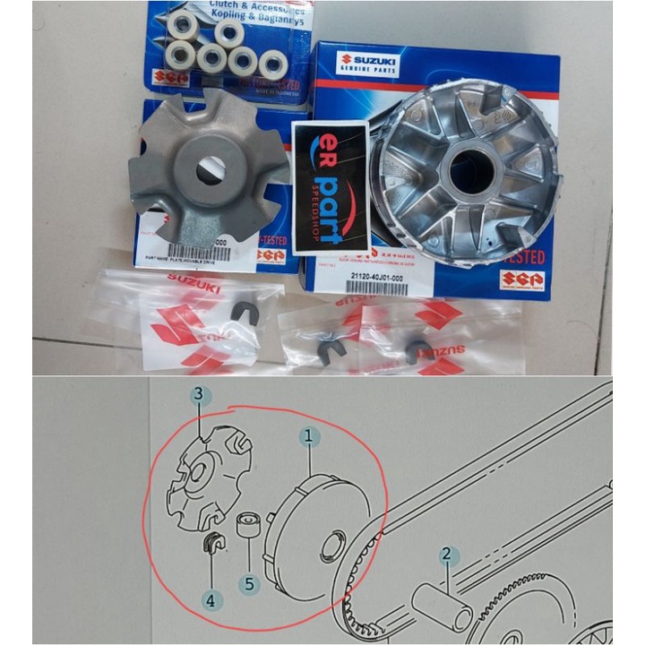 Jual Movable Drive kit rumah Roller Nex 2 Nex Fi address SkyDrive 115 ...