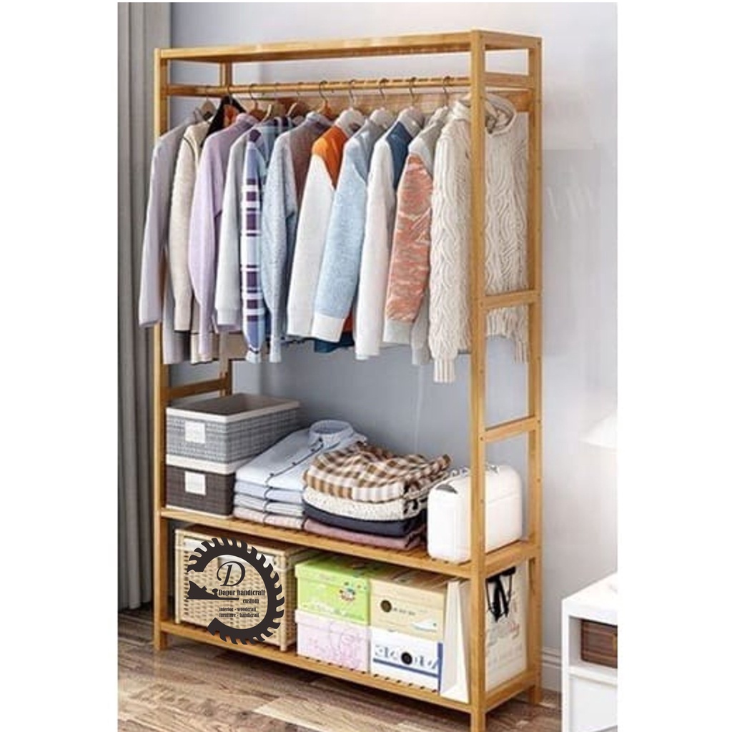 Jual RAK HANGER 3 TINGKAT / RAK BUTIK 3 TINGKAT | Shopee Indonesia