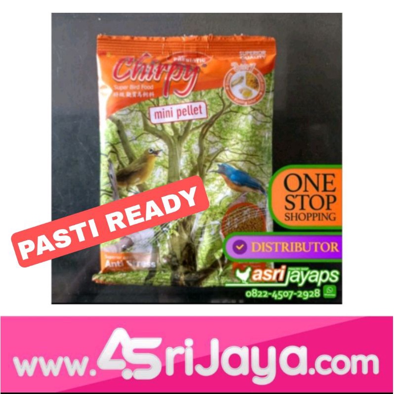 Jual Pakan Pur Burung Chirpy Mini Pelet / Pakan Pleci / Pakan Burung ...