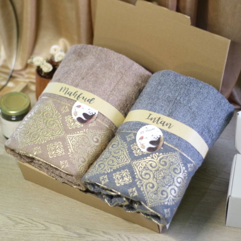 Jual handuk couple/ handuk custom nama/handuk seserahan | Shopee Indonesia