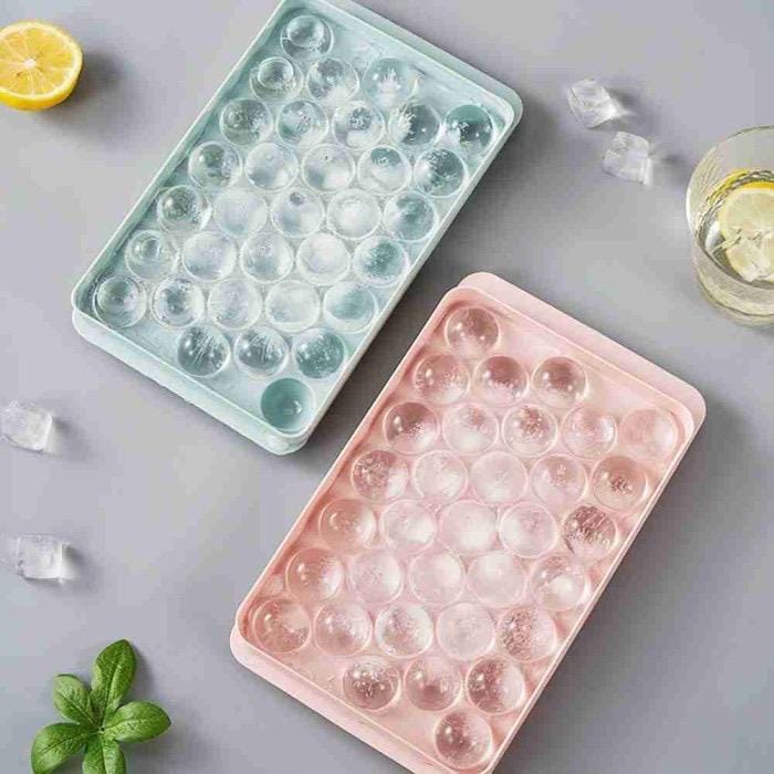 Jual Cetakan Es Batu Jelly Bulat Jumbo Ice Tray Lubang 33 Cetakan Es ...