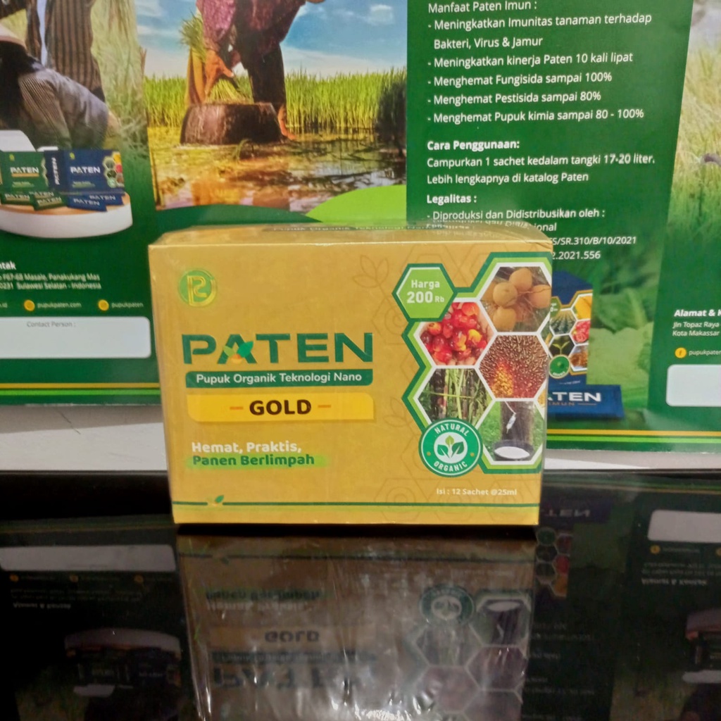 Jual Pupuk Paten 1 Box Isi 24 Sachet Imun Paten Pupuk Paten Gold