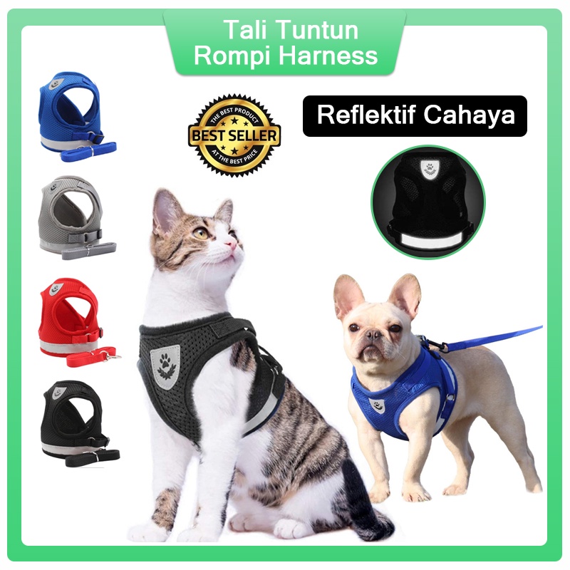 Jual TALI KUCING HARNESS ANJING KUCING TALI TUNTUN KUCING TALI KUCING ...
