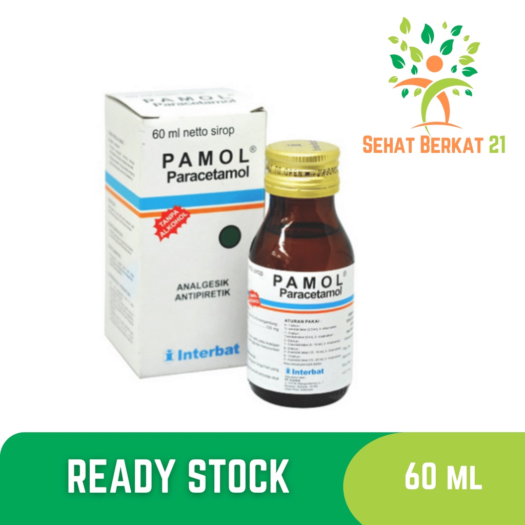 Jual PAMOL Syrup 60 ML - Drop 15 ML - Obat Demam Panas Paracetamol Anak ...