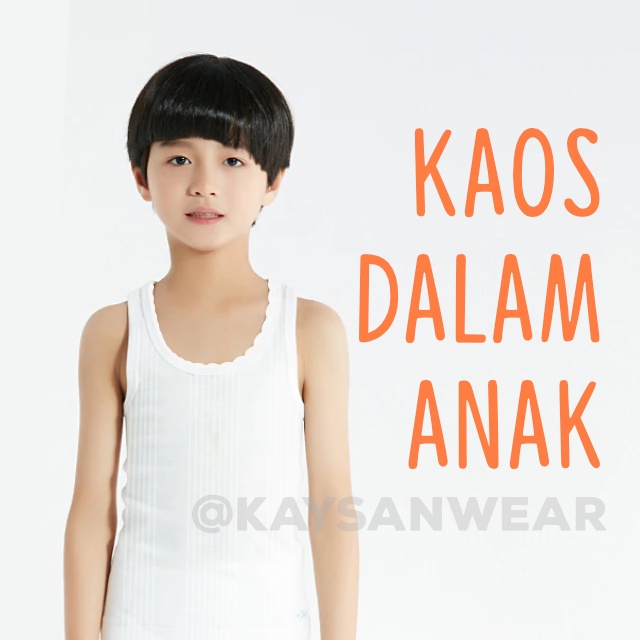 Jual 1 PCS Kaos Dalam Anak SD SMP 10-13 Tahun Size 3L Singlet Cowok ...