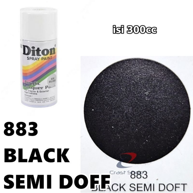 Jual Cat Pilox Diton Black Semi Doff 883 300cc Warna Hitam Original Ori ...