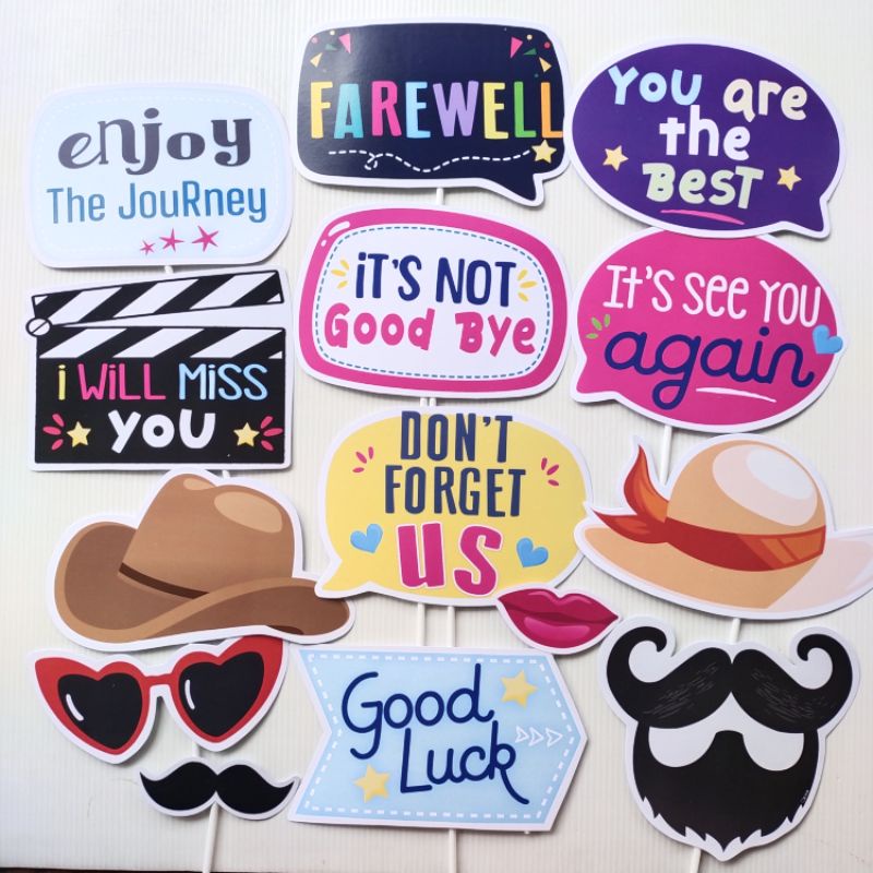 Jual FAREWELL 02 PROPS PHOTO BOOTH | Shopee Indonesia
