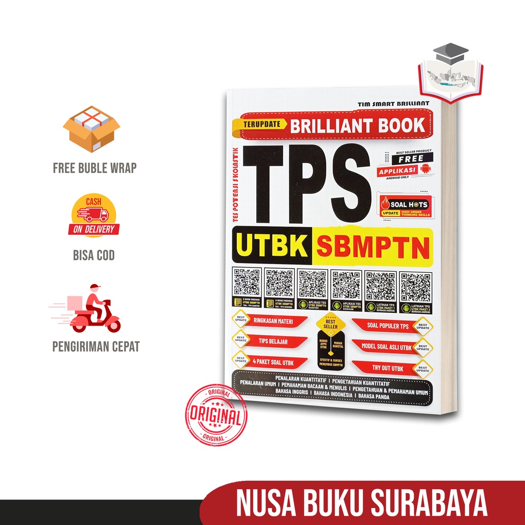 Jual Buku TPS - Buku SNBP - Buku SNBT - Brilliant Book TPS UTBK SBMPTN (Penerbit Brilliant ...