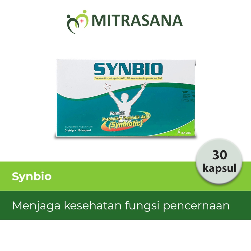 Jual Synbio 30 Kapsul Suplemen Probiotik dan Prebiotik Dewasa | Shopee ...