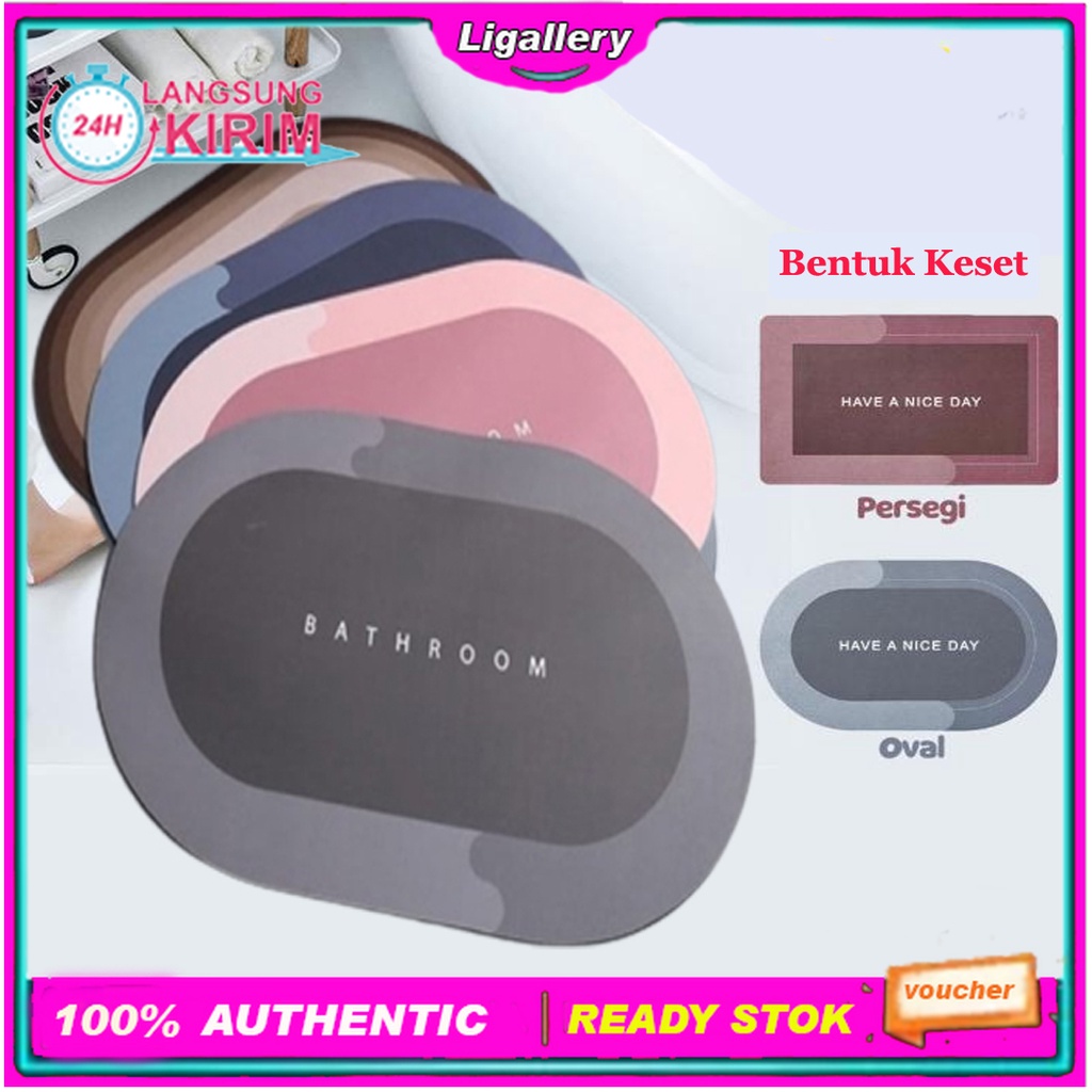 Jual [BISA COD] 1Pcs Lap Keset Kaki Keset Kaki Penyerap Air Oval ...