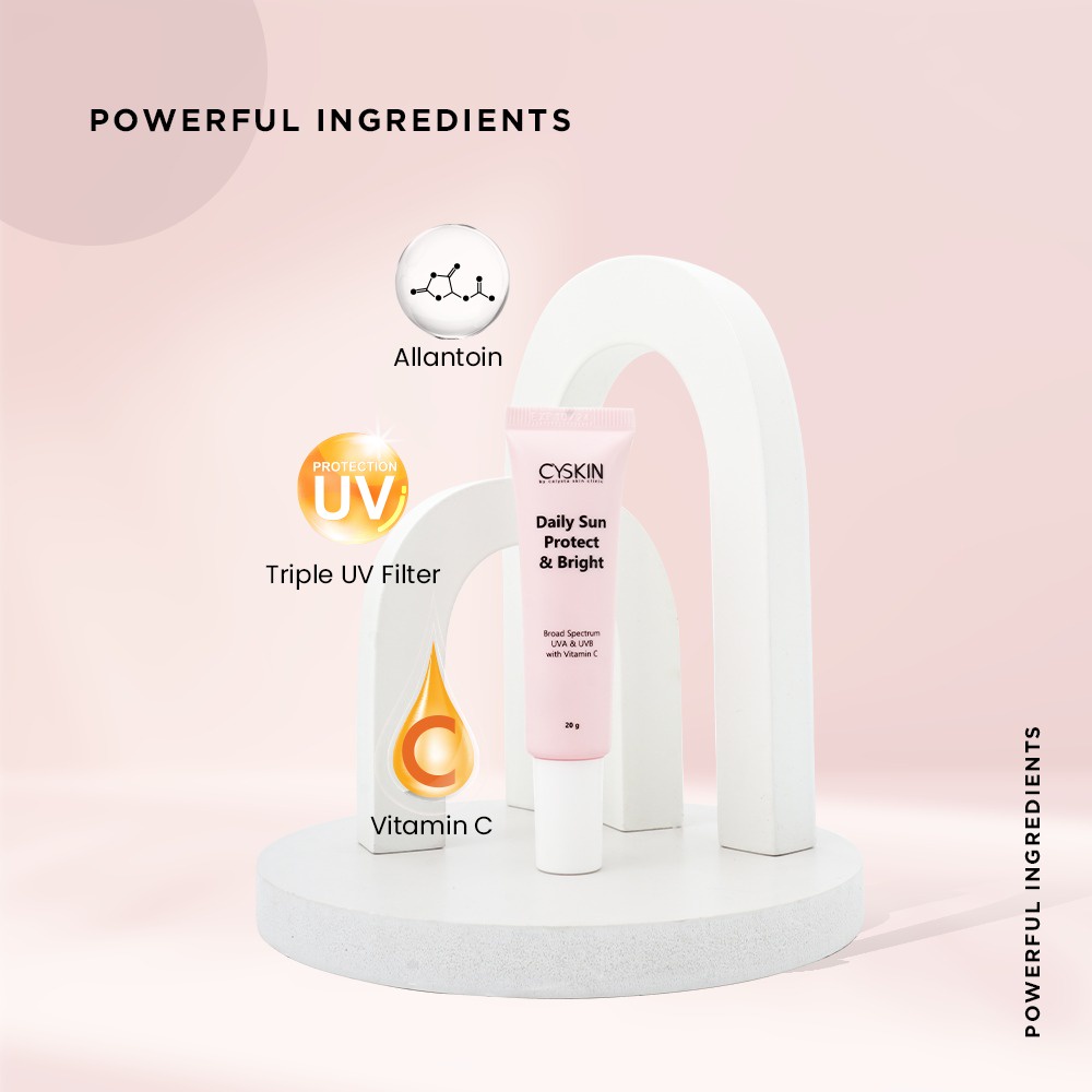 Jual Cyskin Sunscreen untuk Mencerahkan Wajah 20 gr I Daily Sun Protect ...