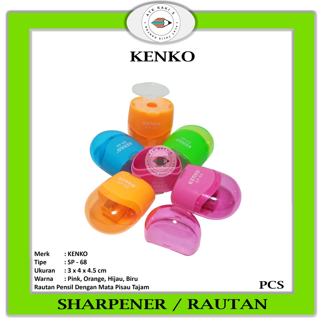 Jual KENKO - Sharpener SP-68 - Rautan Pensil - Pcs | Shopee Indonesia