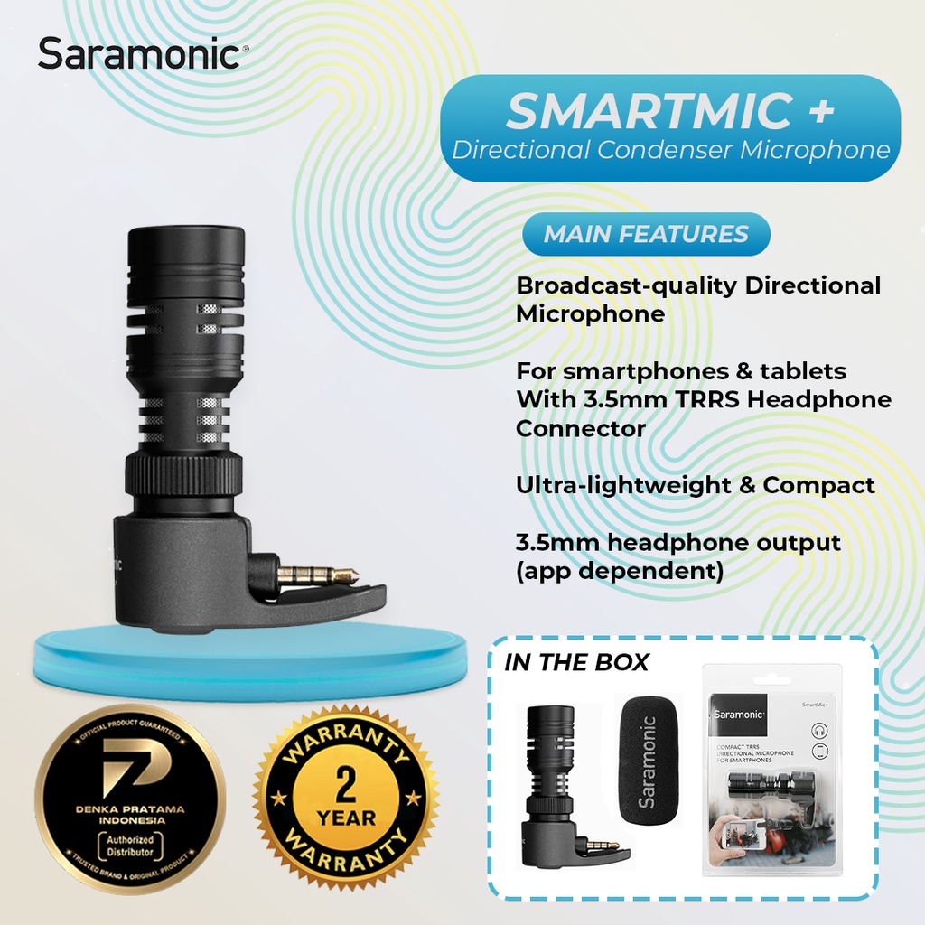 Jual Saramonic Microphone SmartMic Plus Directional Condensor Mic ...