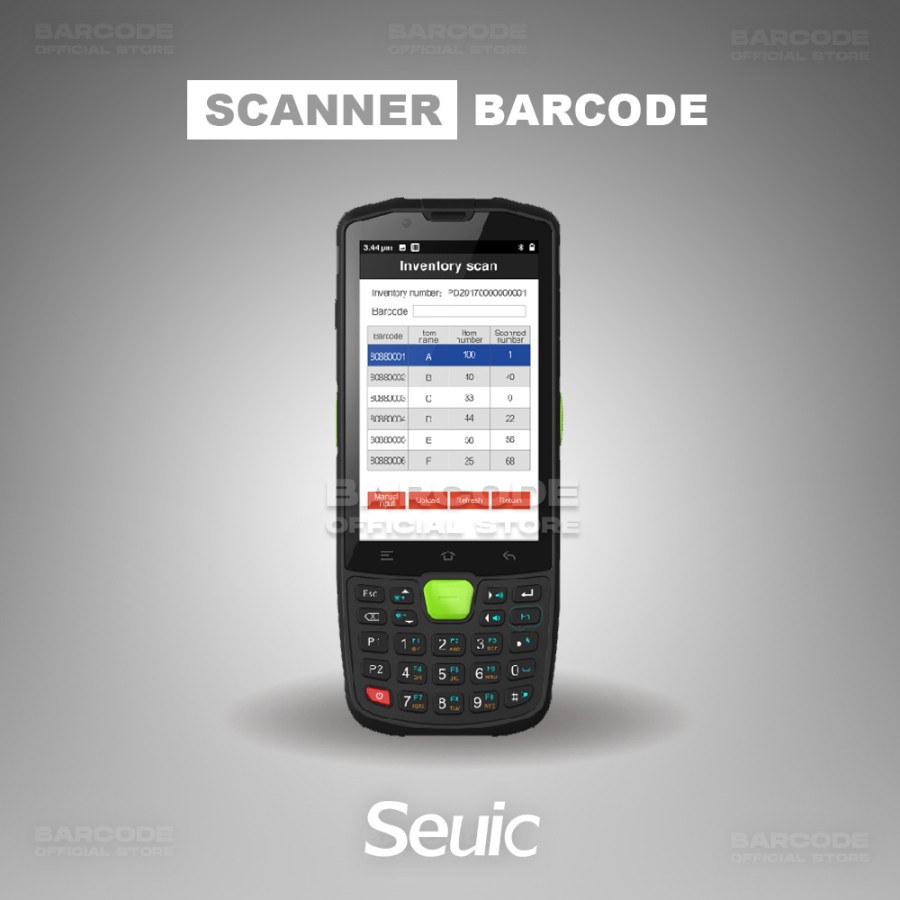 Jual SEUIC AUTOID Q9 Mobile Barcode Scanner PDT Android 1D 2D PDA Wifi ...