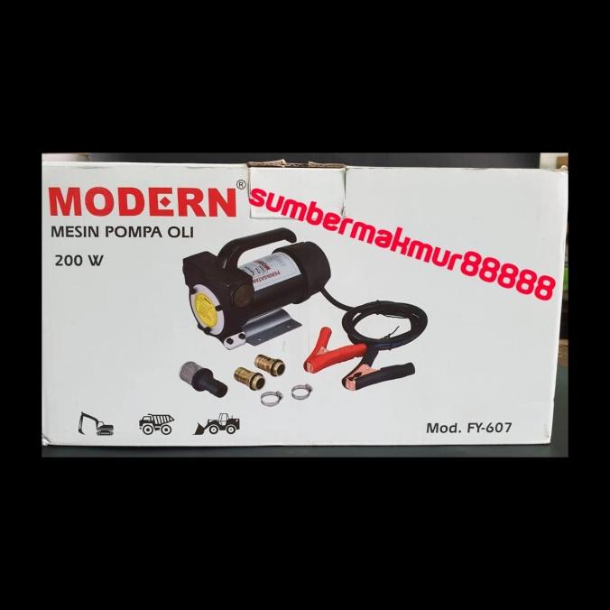 Jual Mesin Pompa Minyak Oli Solar Bensin Modern Fy-607 Pakai Aki Accu ...