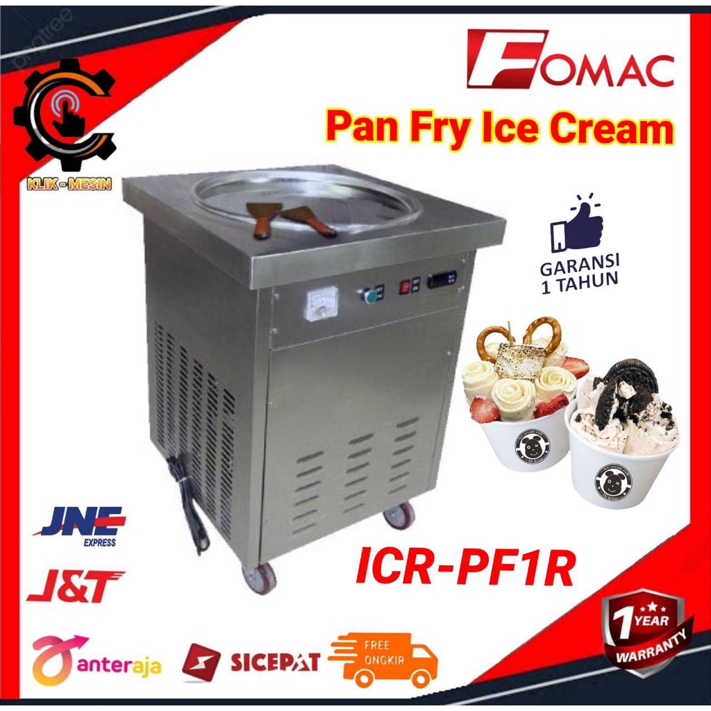 Jual Mesin Es Krim Roll/Fry Ice Cream ICR-PF1R FOMAC | Shopee Indonesia