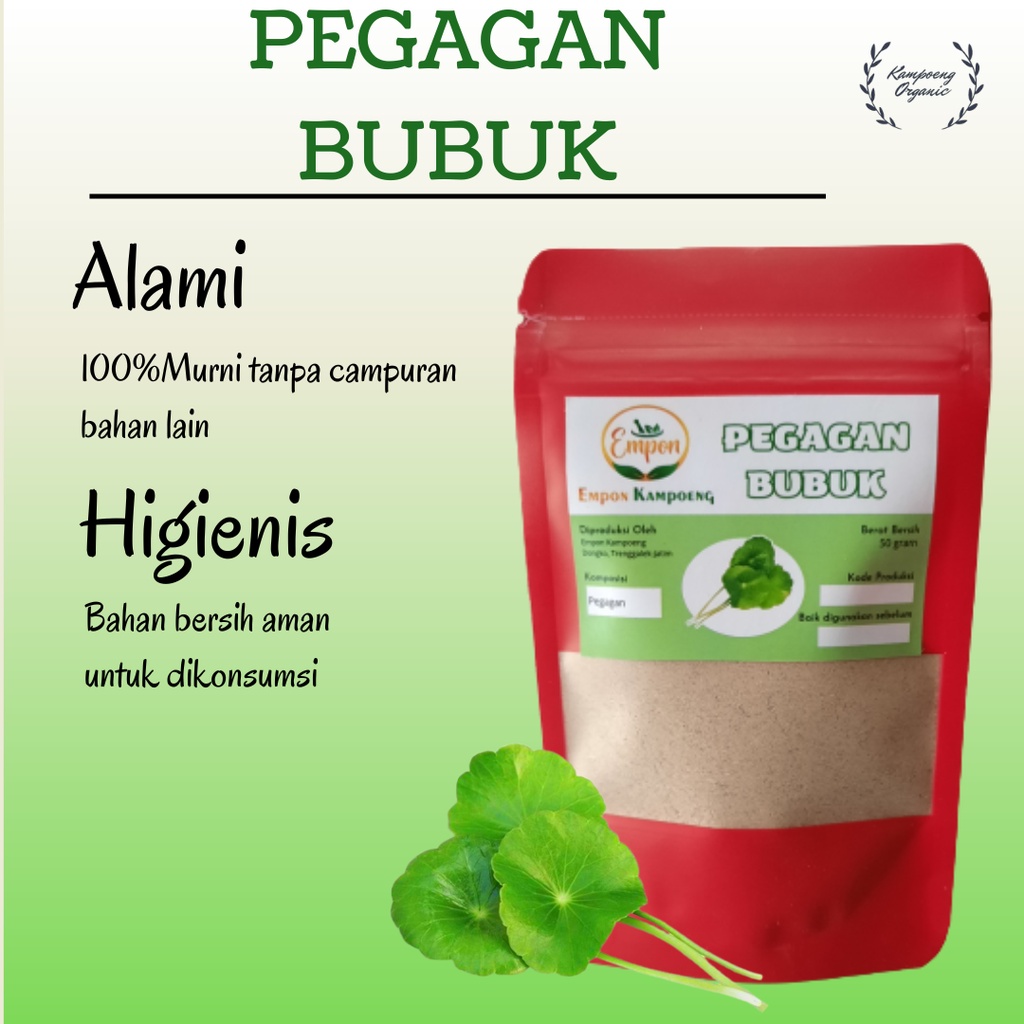 Jual Daun Pegagan Antanan Bubuk Murni Organik Minuman Jamu Herbal ...