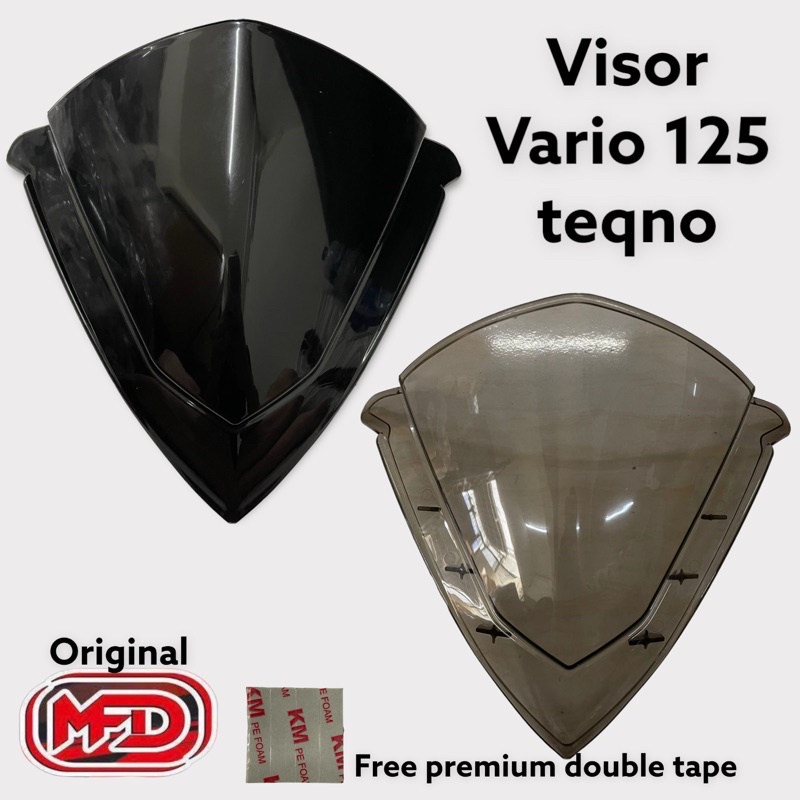 Jual visor honda vario techno 125 BLACK by MFD | Shopee Indonesia